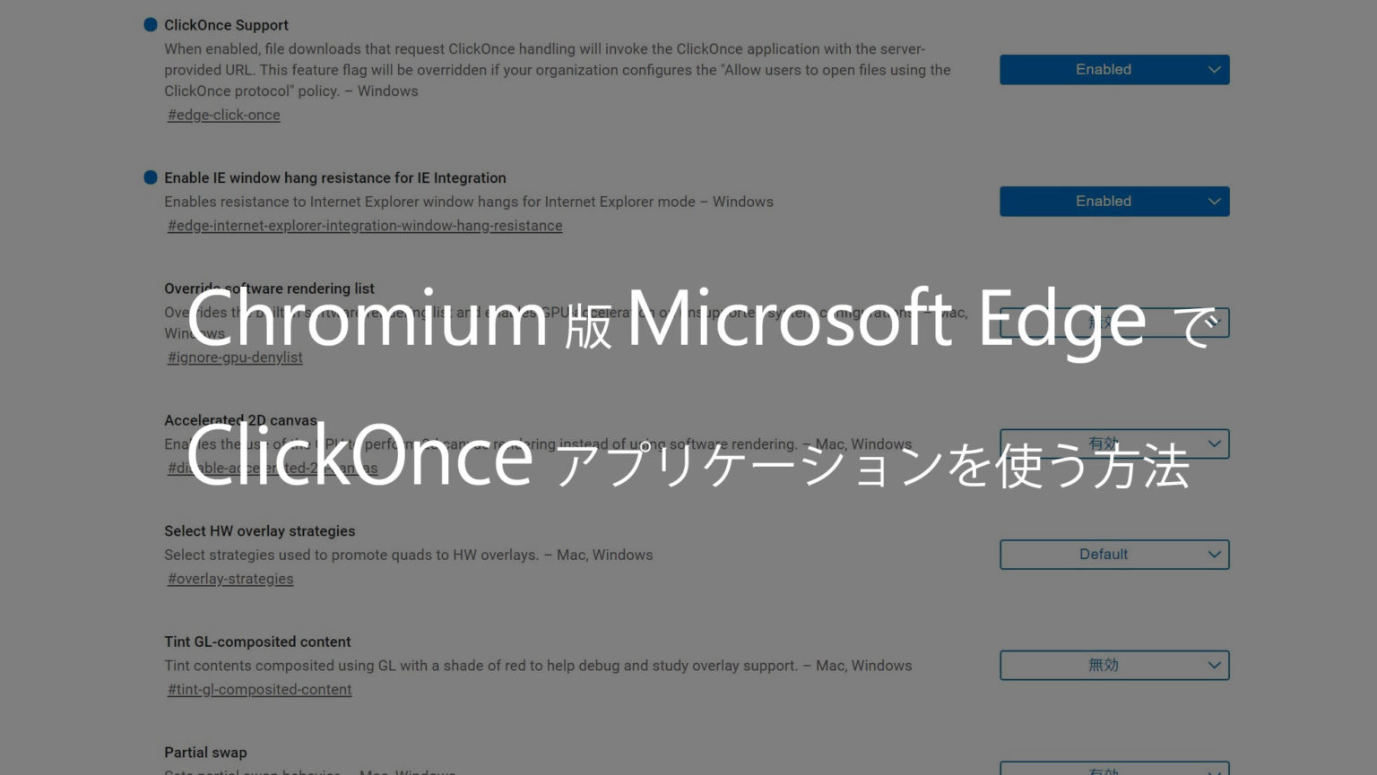 Chromium版 Microsoft EdgeでClickOnceアプリ（電子情報開示エクスポートツール等）を使う方法 | Nothing comes of nothing